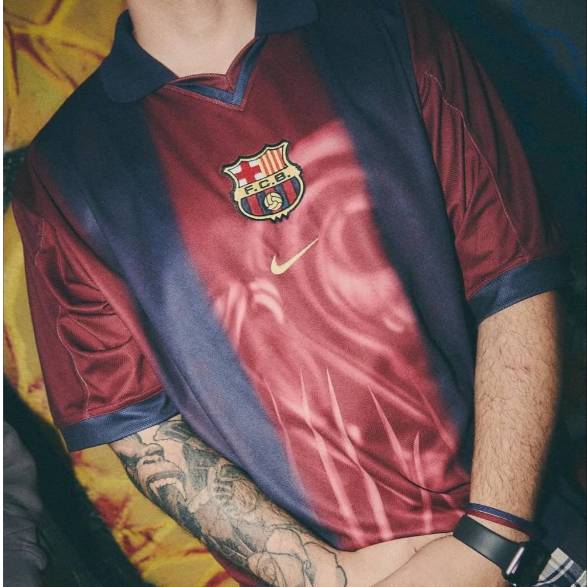 Travis Scott x Nike x FC Barcelona Retro 2000/01 Home Skeleton Jersey ...